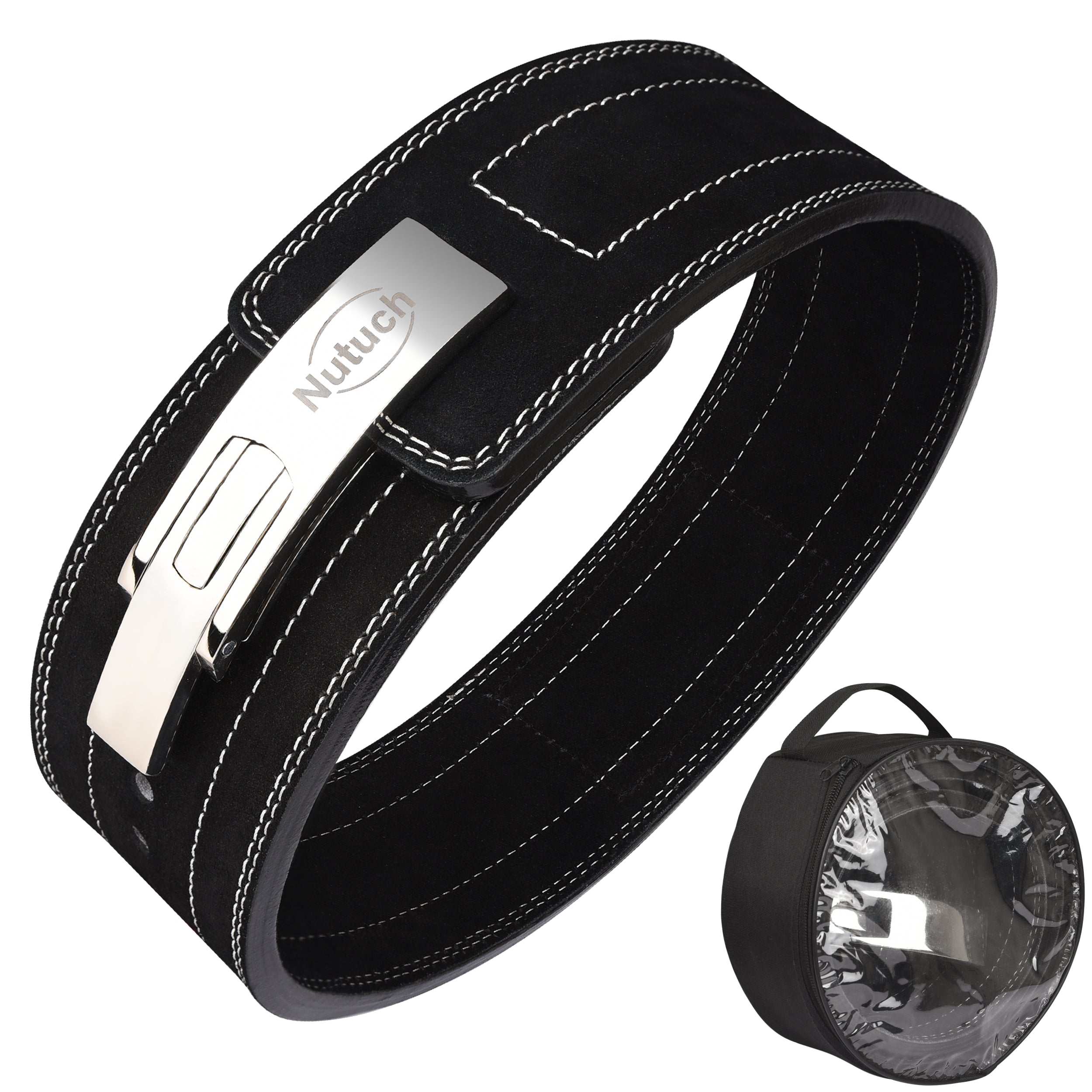 NUTUCH Genuine Leather Lever Weight Lifting Belt | 10 mm | Gym Belts